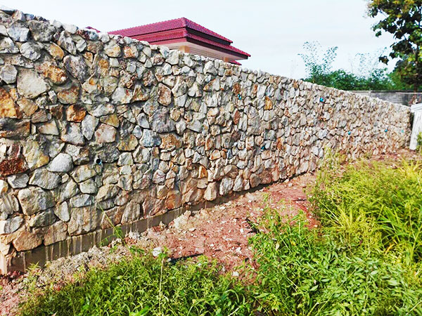 decorative rock wall thailand - Thai Home Design