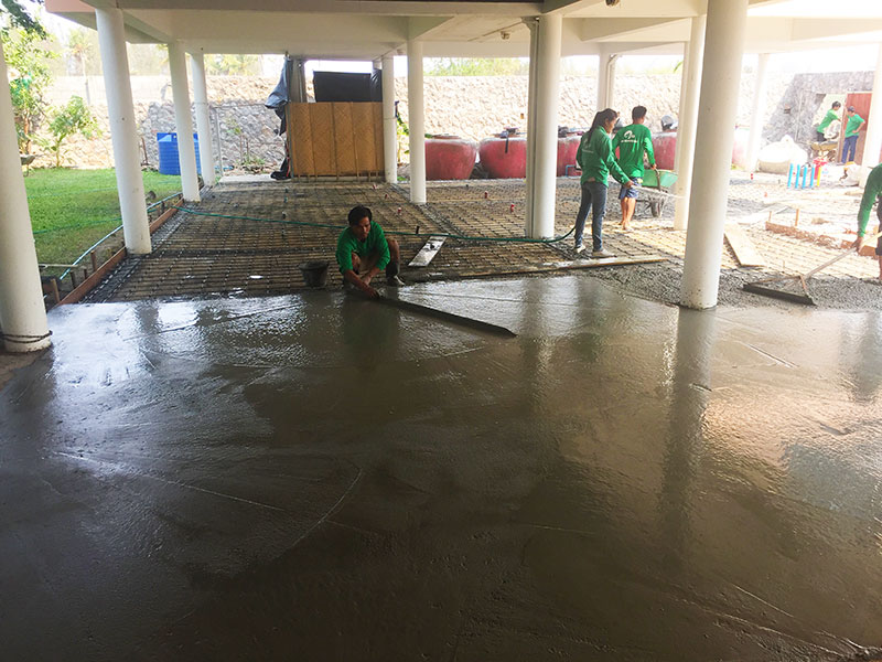 concrete slab work thailand - Thai Home Design